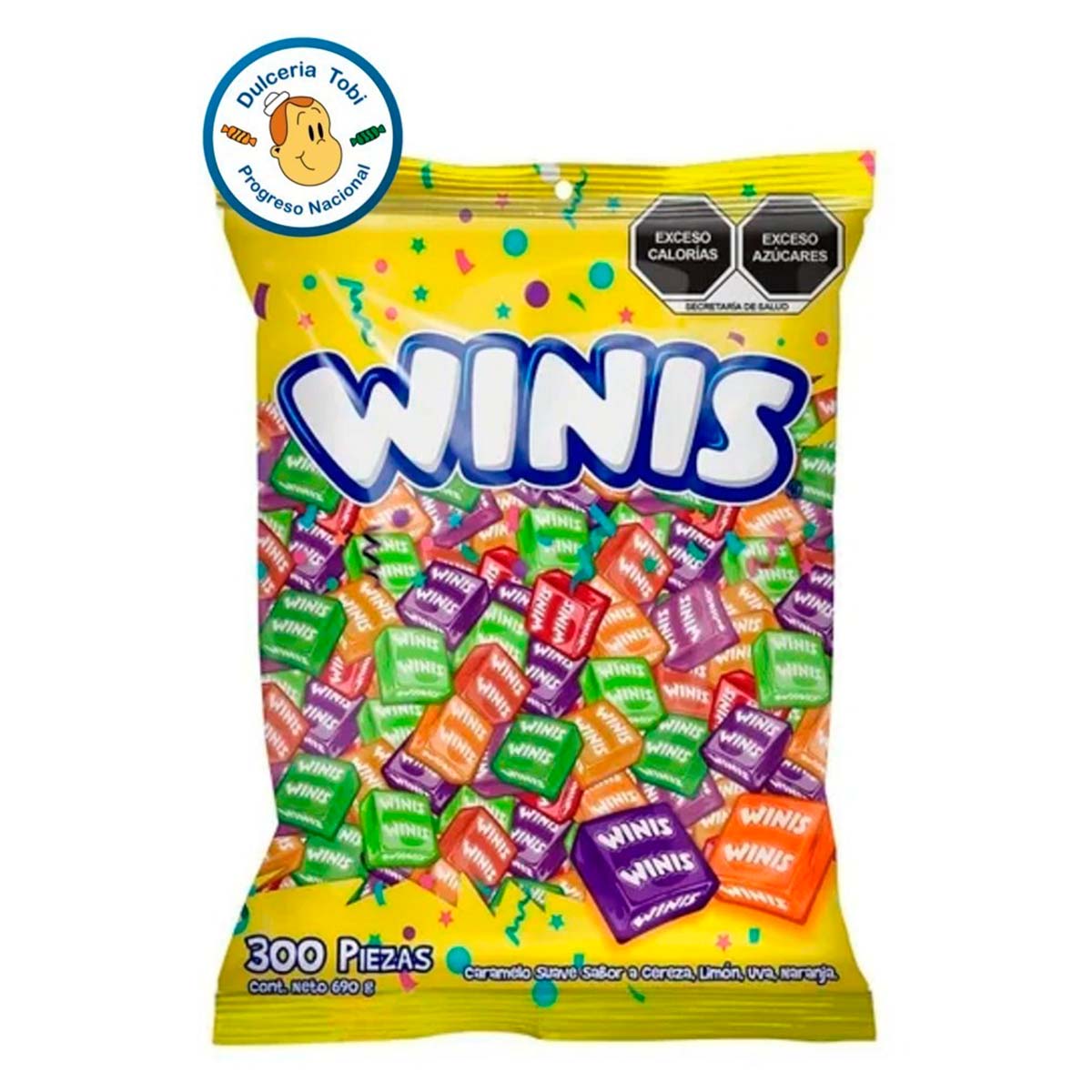 Winis Caramelo Suave Cuadreta Bolsa 300pz – Dulceria tobi