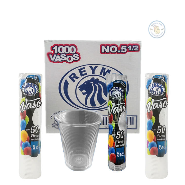 Vaso Reyma Desechable #5 1/2 50 piezas – Dulceria tobi
