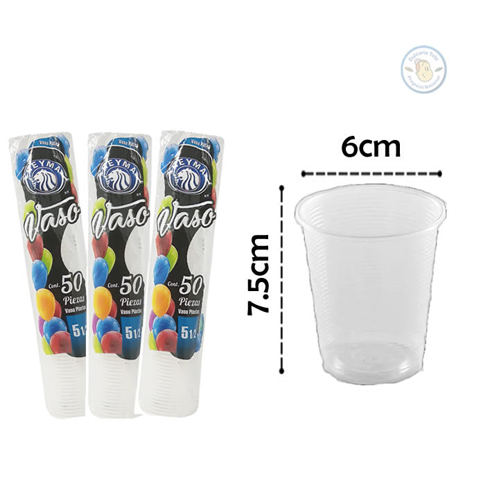Vaso Reyma Desechable #5 1/2 50 piezas – Dulceria tobi