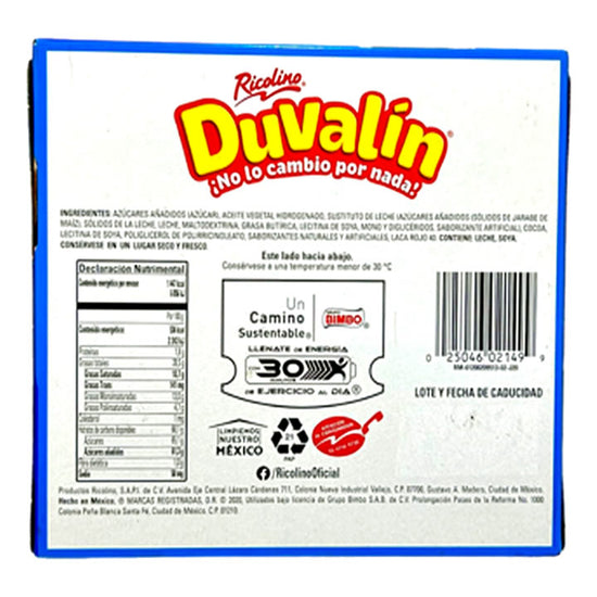 Ricolino Duvalin Trisabor (Avellana, Fresa Y Vainilla) 18 Piezas ...
