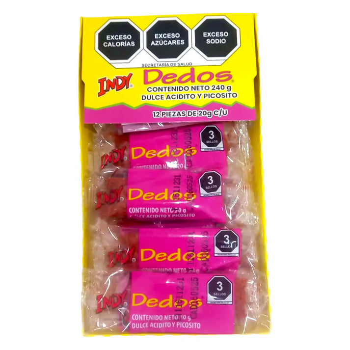 Dedos Indy Dulce Acidito Y Picosito 12 Piezas – Dulceria tobi