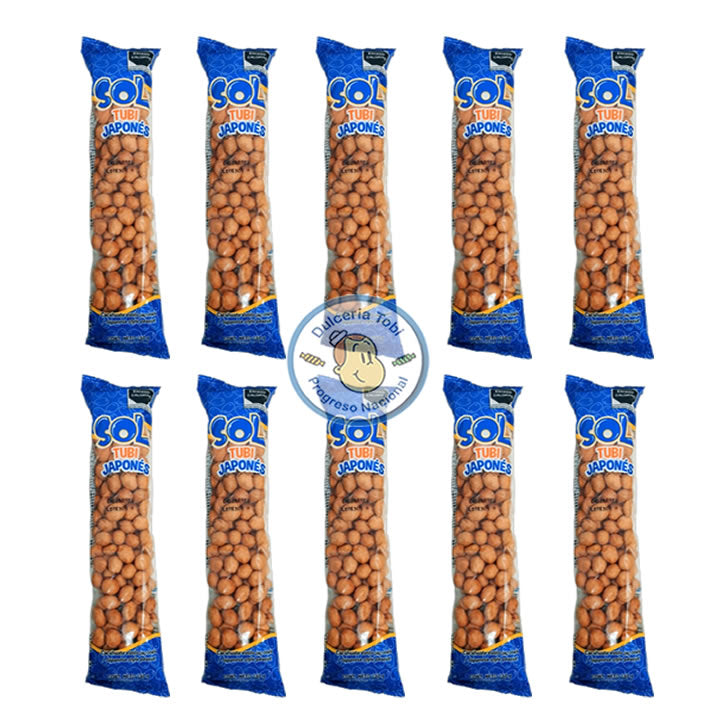 Sol Cacahuate Tubi Japones 160g. Pack 10piezas – Dulceria tobi