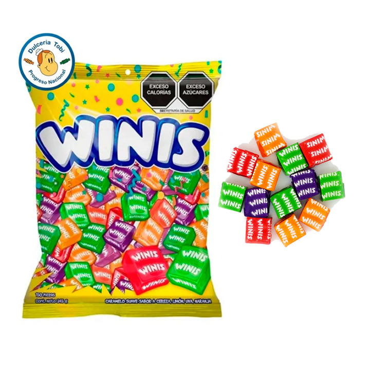 Winis Caramelo Suave Cuadreta Bolsa 150 Piezas – Dulceria tobi