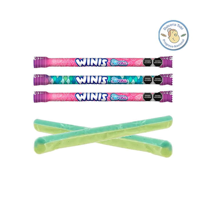 Winis Maxi Tubito Sirena Sabor Sandia 16 Piezas – Dulceria tobi