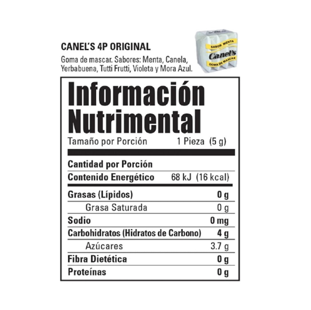 Chicle Canel's Celofan 60 Pzas – Dulceria tobi