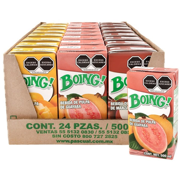 Boing Jugos Con Pulpa De Fruta Sabores Surtidos 24 piezas 500ml c/u ...