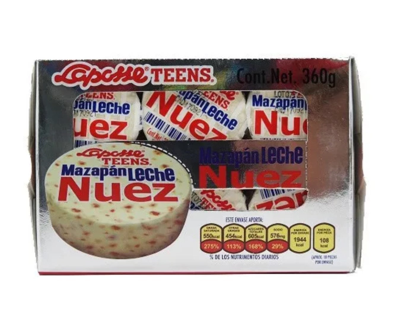 Mazapan Leche Y Nuez Laposse 18 Pzas – Dulceria tobi