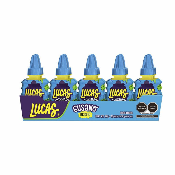 Lucas Gusano Acidito 10 piezas – Dulceria tobi