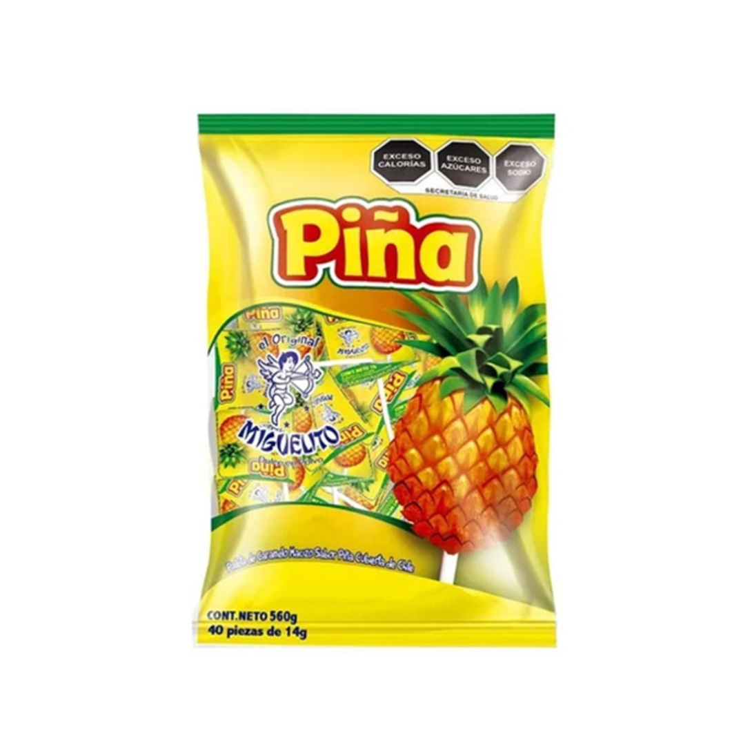 Miguelito Paleta De Piña 40 Piezas – Dulceria tobi